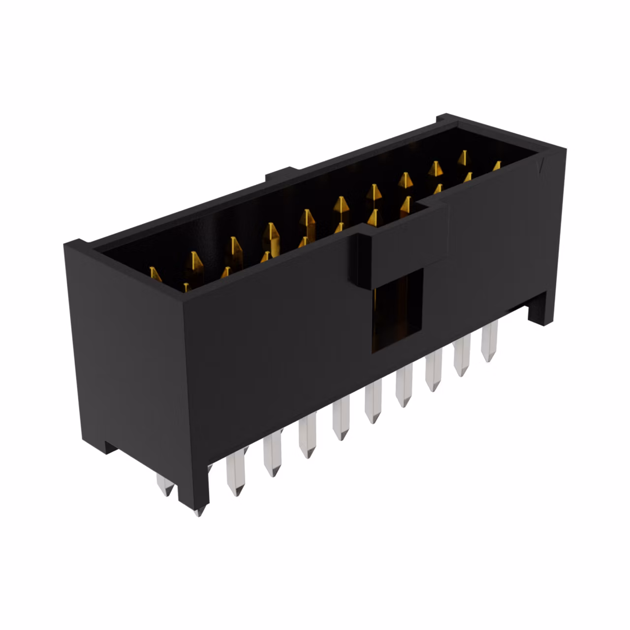 C-Grid III PCB Header, 2.54mm Pitch, Dual Row, Vertical, Shrouded, 6 Circuits, Tin (Sn) Plating