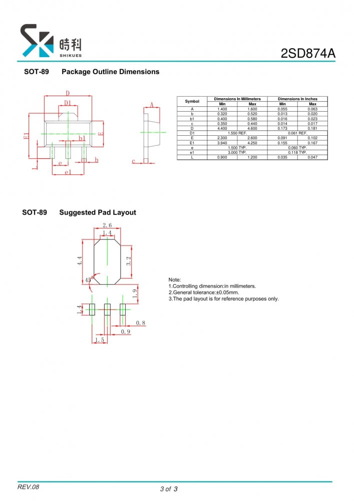 2SD874A datasheet page 3