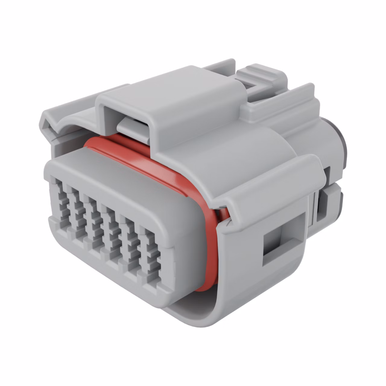 MX120G Pitch Sealed Female Connector Assembly, Dual Row, 12 Circuit, Gray for sale