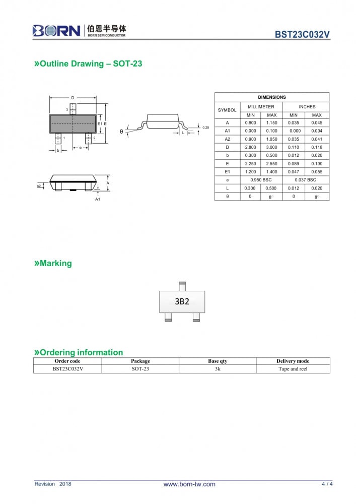 BST23C032V datasheet page 4