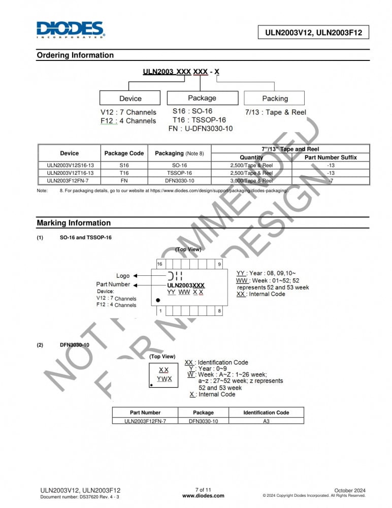 ULN2003V12T16-13 document page 7