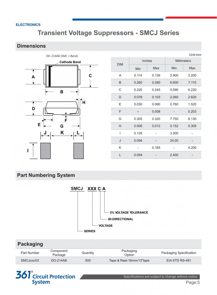 RUILON SMCJ Series datasheet page 6