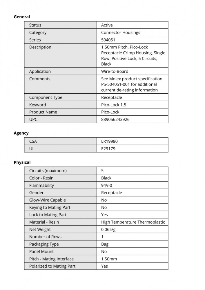 5040510501 technical document preview, page 2