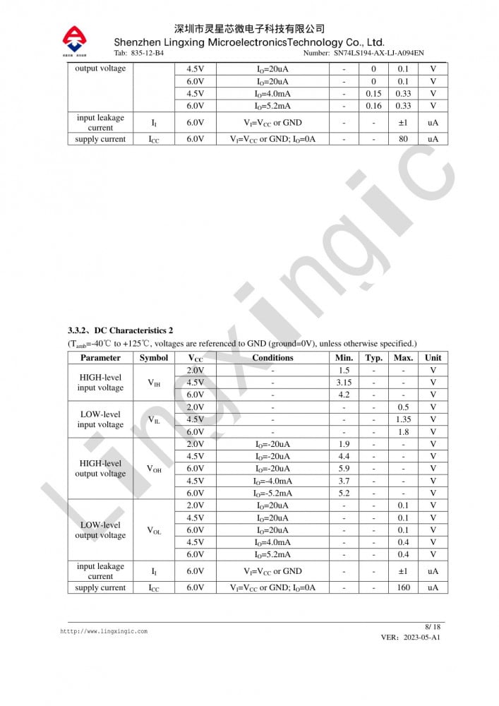 SN74LS194N(LX) datasheet page 8