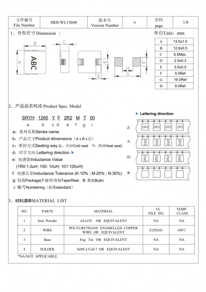 SOREDE specification page 3