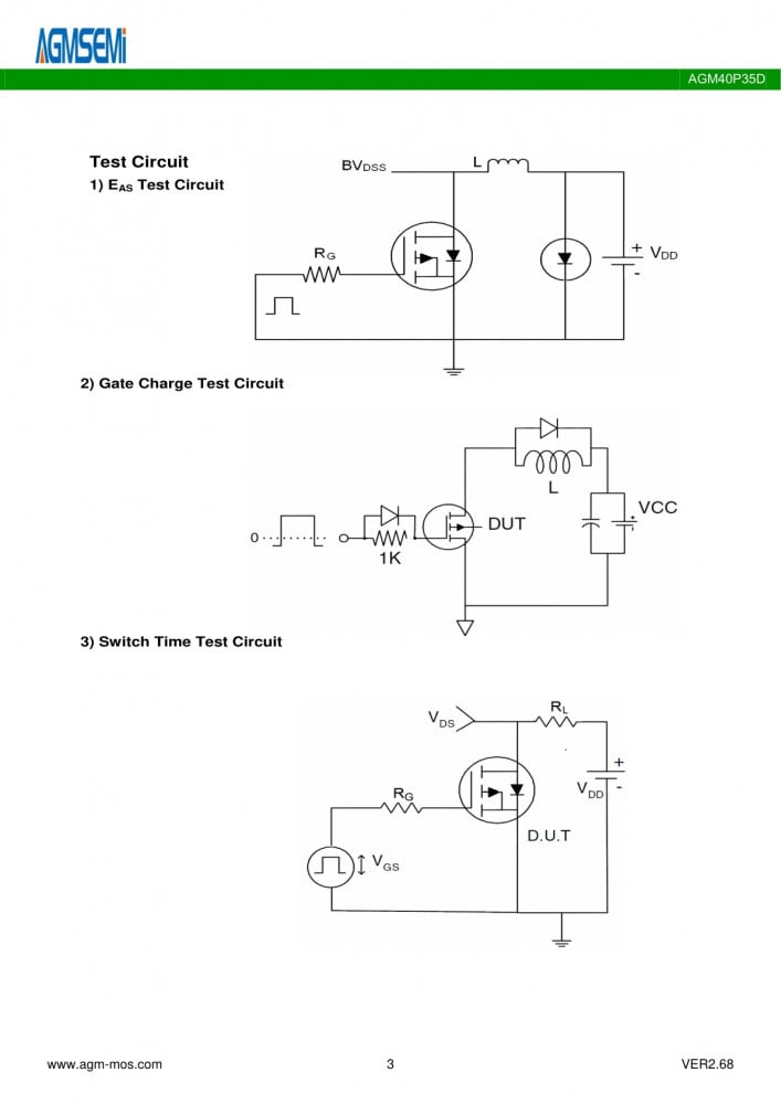 AGM40P35D datasheet page 3