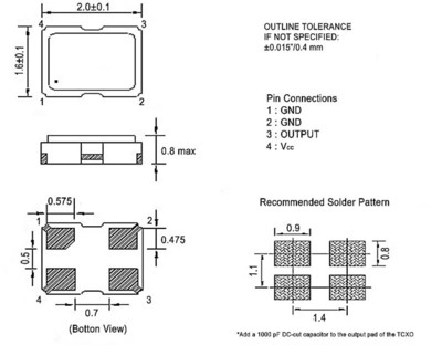 Raltron RTV-2016AHZ3325-S-38.400-TR