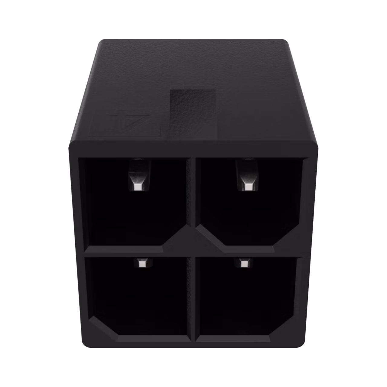 Mega-Fit Right-Angle Header, 5.70mm Pitch, Through Hole, Dual Row, 4 Circuits, Matte Tin (Sn) Plating, 3.60mm Tail Length, Glow-Wire Capable, Tape and Reel, Black for sale