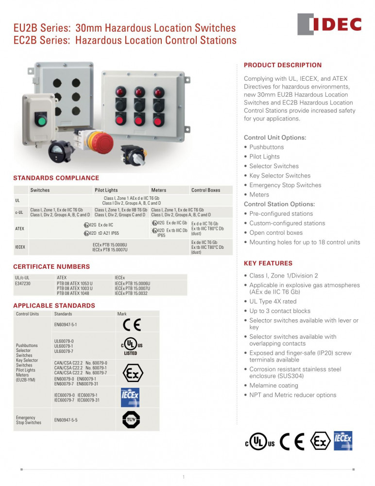 IDEC EC2B documentation page 1