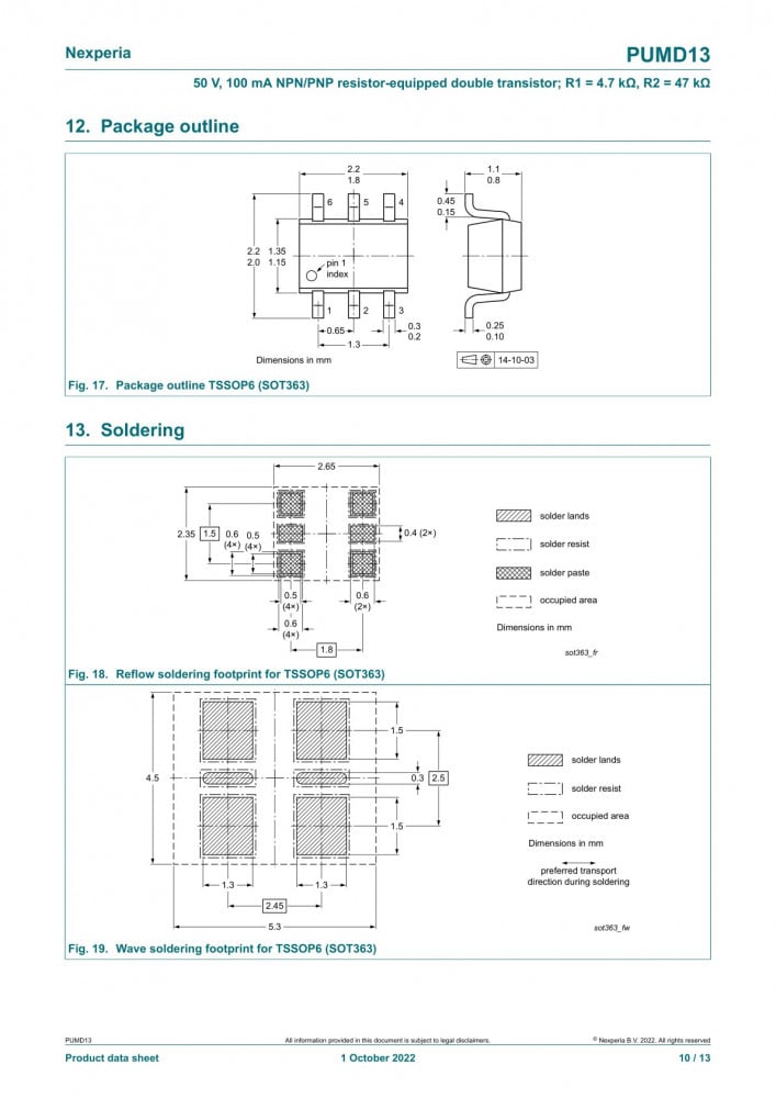PUMD13 datasheet page 10
