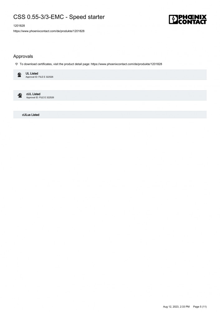 Phoenix Contact 1201828 document page 5