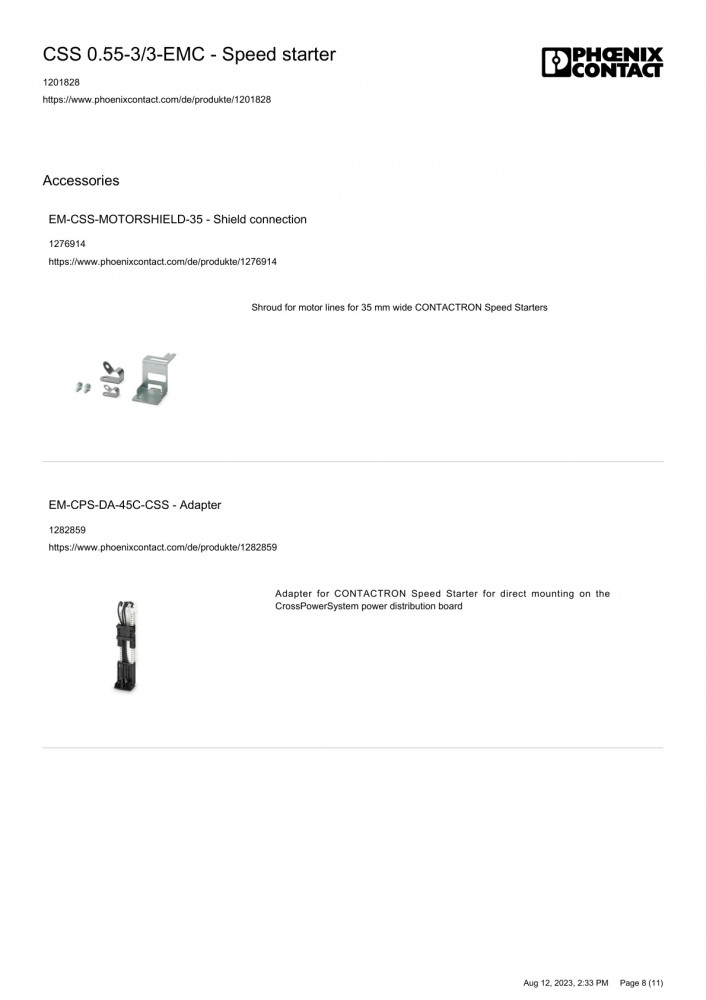 Phoenix Contact 1201828 document page 8