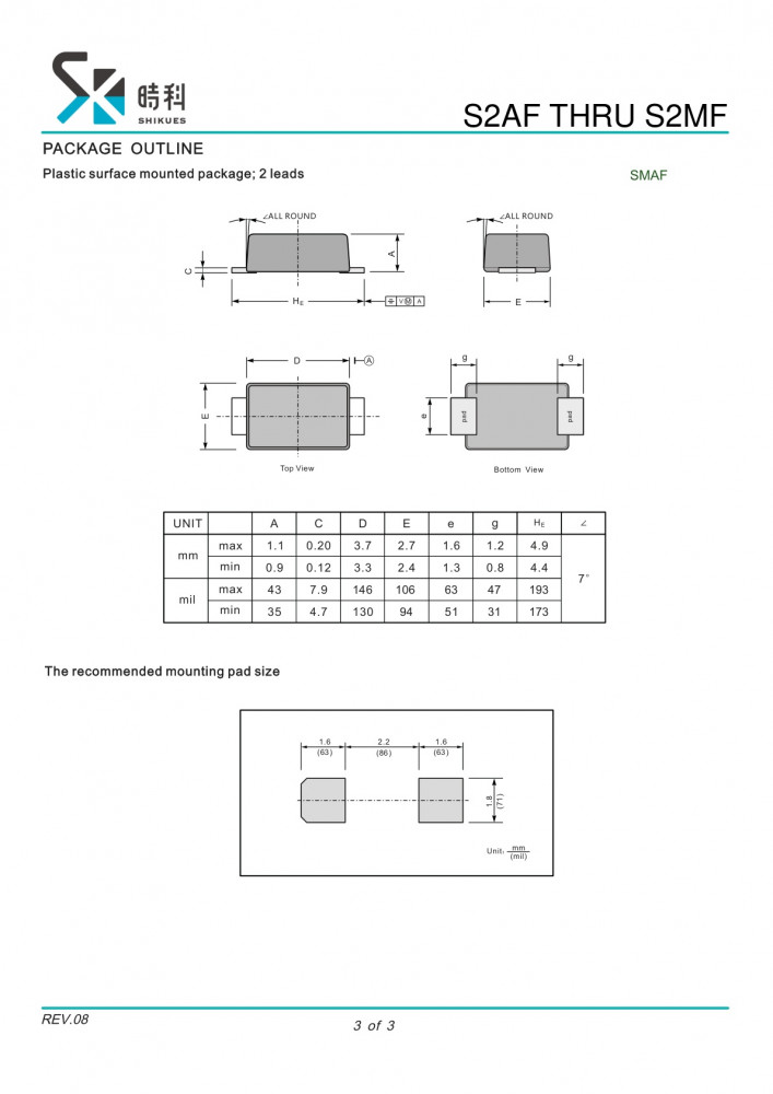 S2MF datasheet page 3