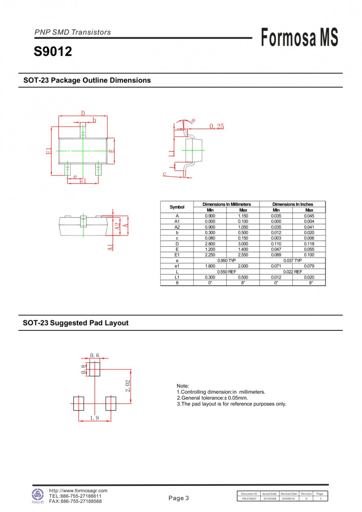 FMS S9012 datasheet page 3