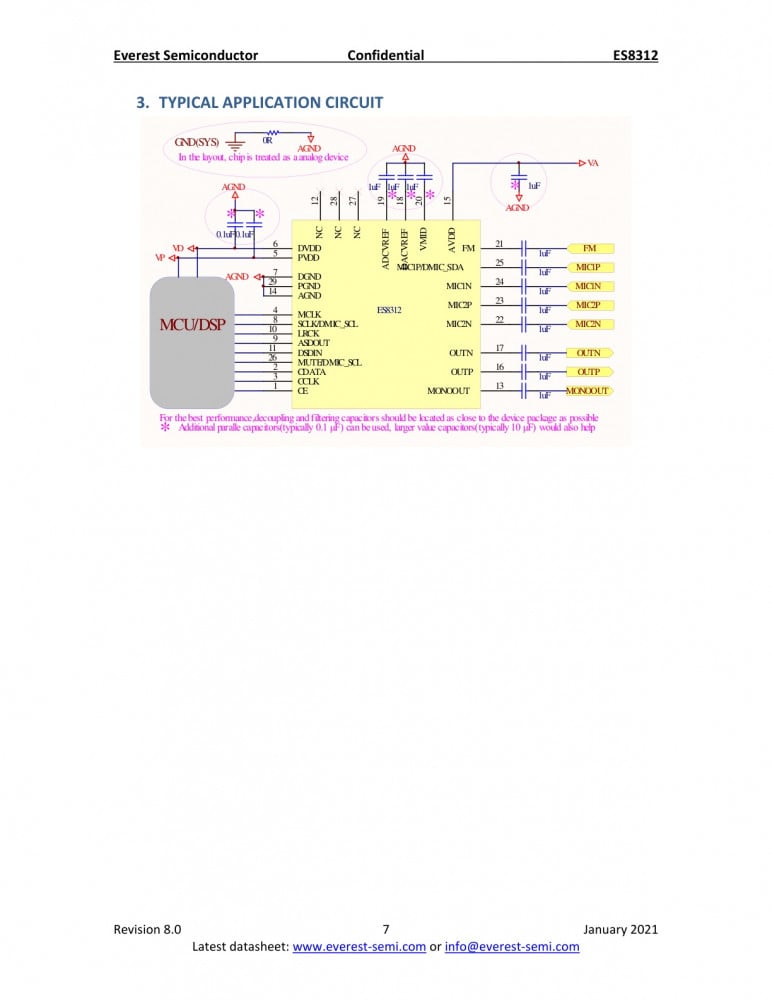 ES8312 datasheet page 7