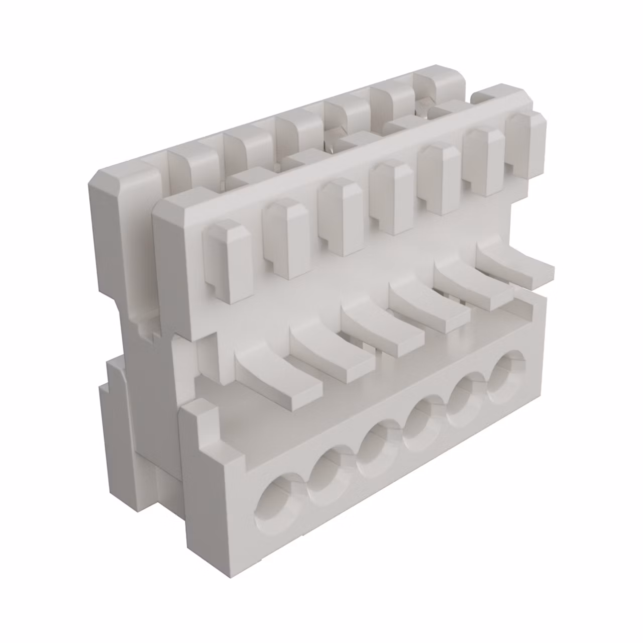 Appli-Mate RAST 2.5 IDT Housing, 2.50mm Pitch, Direct/Indirect, Female, 6 Circuits, Position Keys A, B, D, F and G Removed, Voided Circuits 2 and 5, Green Color Stripe