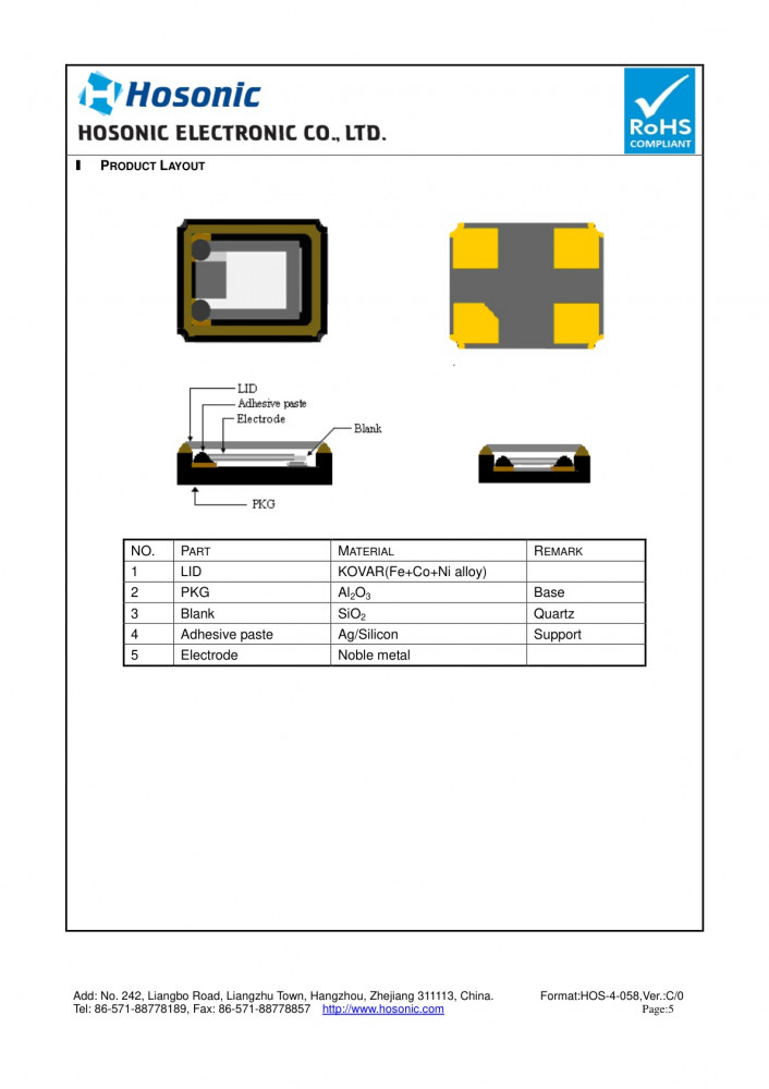 HOSONIC E1SB27E000007E specification page 5