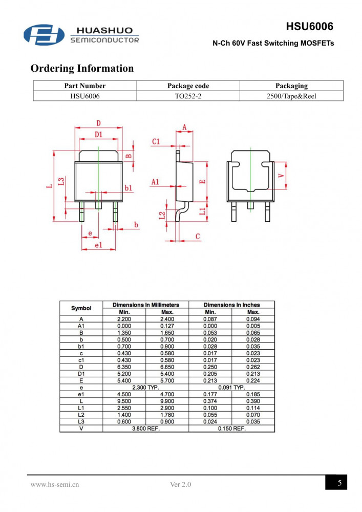 HSU6006 datasheet page 5