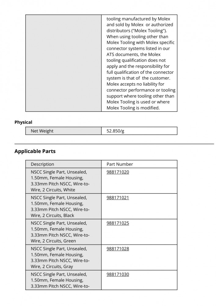 Molex 638133800 tooling document page 3