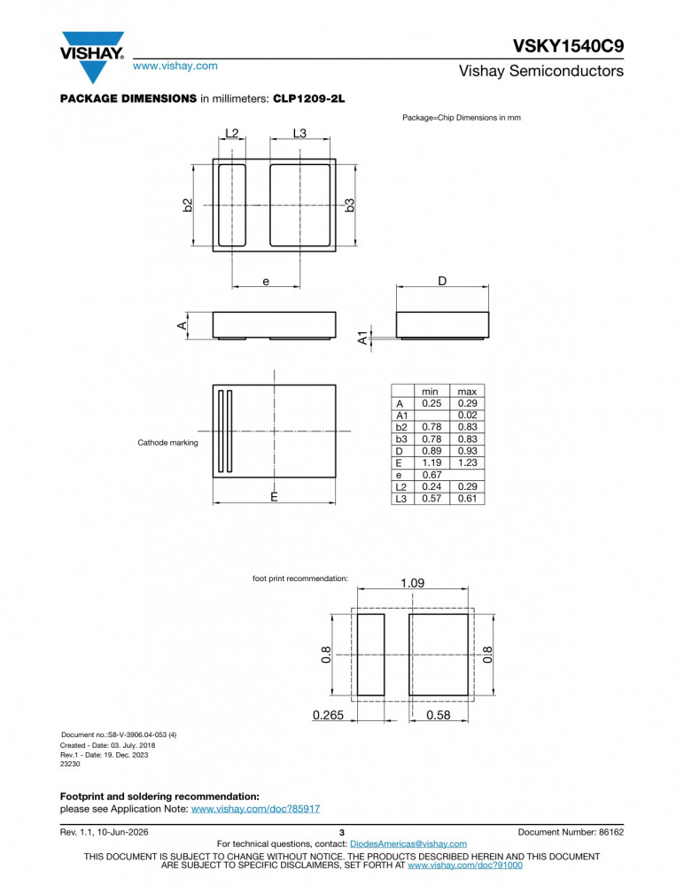 VSKY1540C9 datasheet page 3