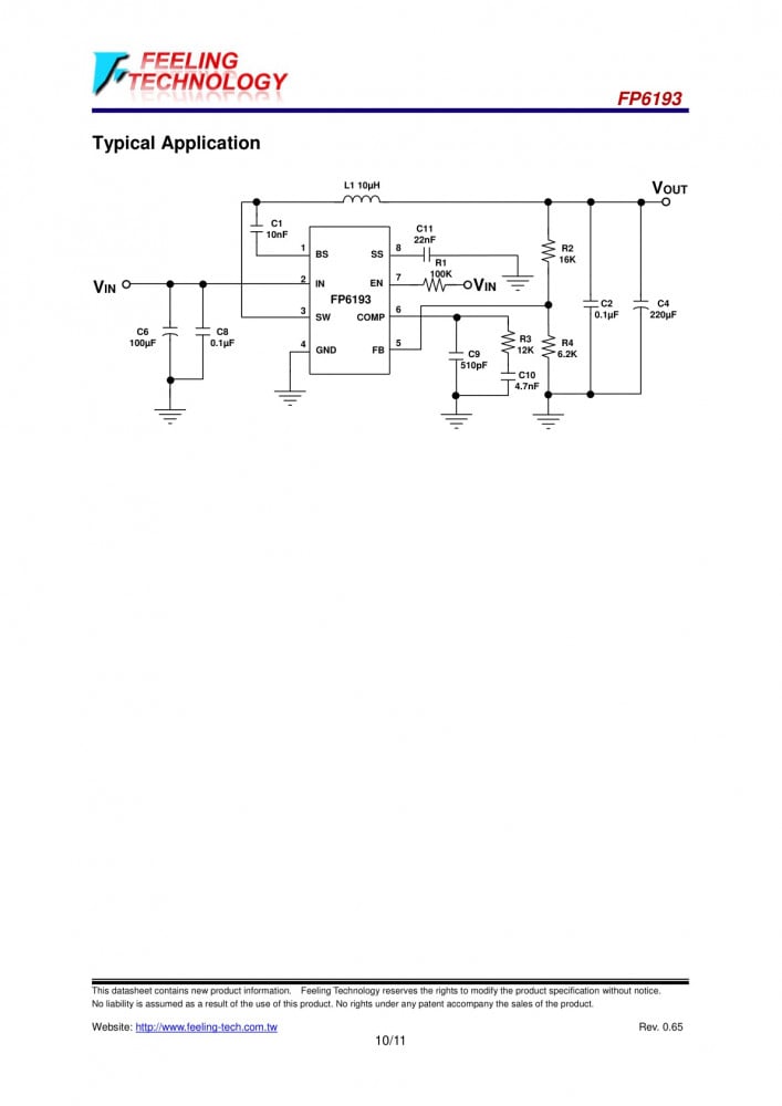 FP6193 datasheet page 10