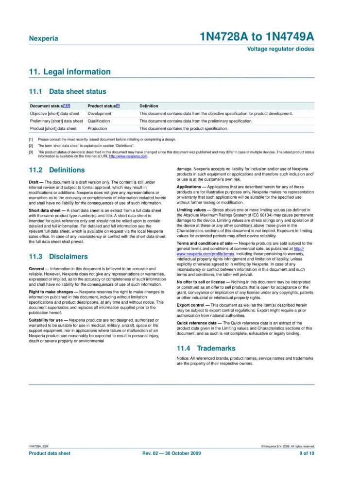1N4732A datasheet page 9