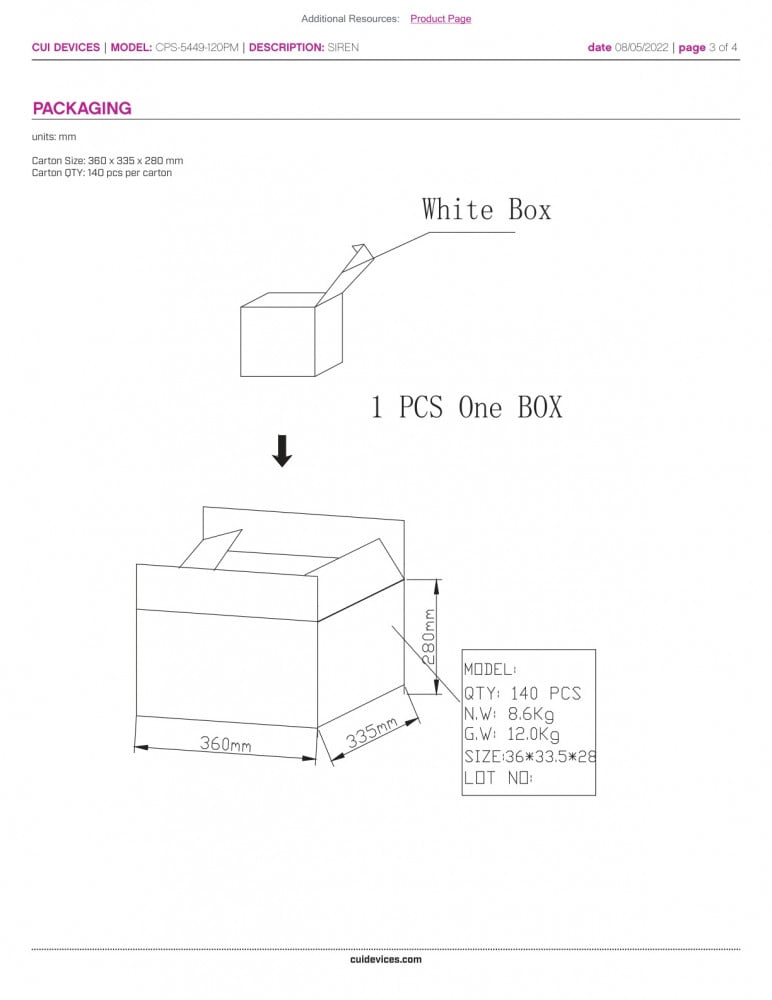 CPS-5449-120PM datasheet page 3