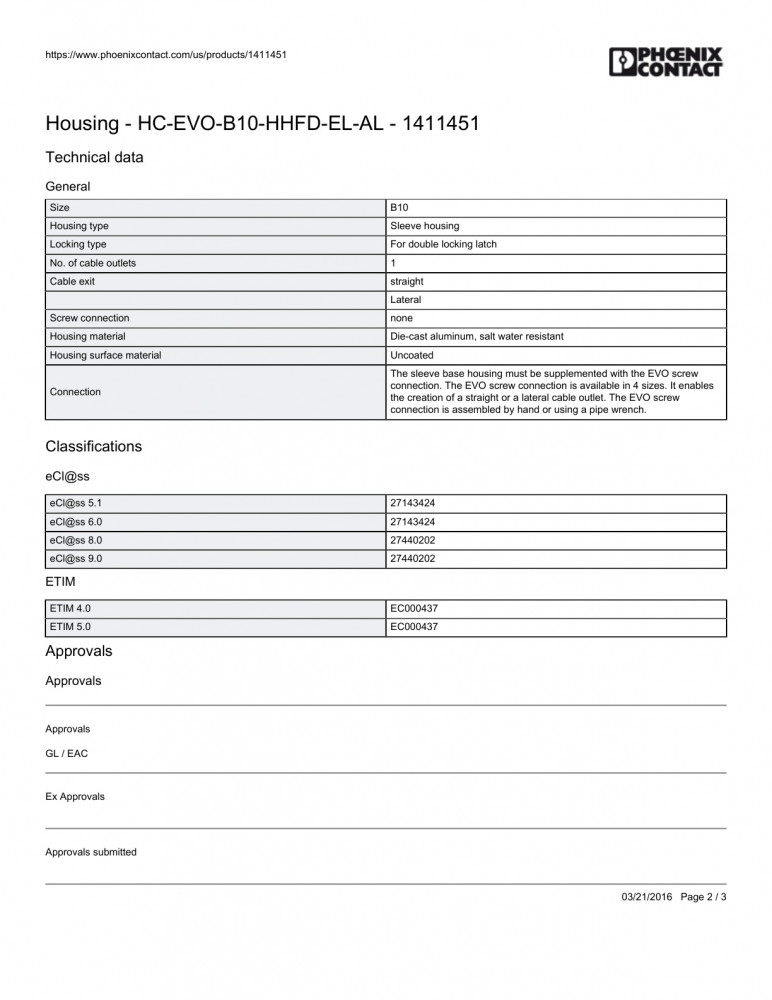 Phoenix Contact 1411451 technical data image