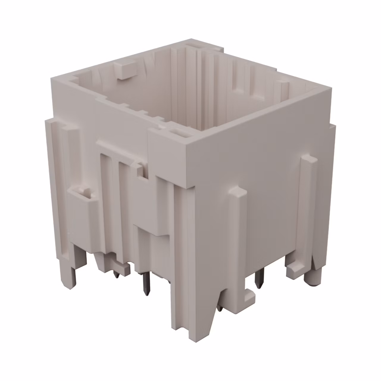 stAK50h Vertical Hybrid Header, 12 Circuits, Key 4, Gray, Tube for sale