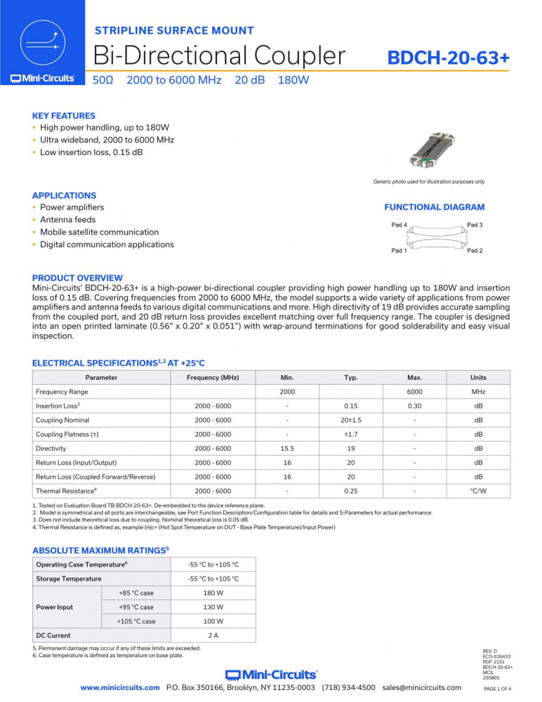 BDCH-20-63+ technical document page 1