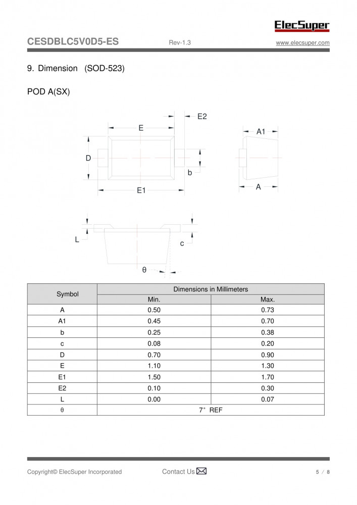 CESDBLC5V0D5-ES datasheet page 5