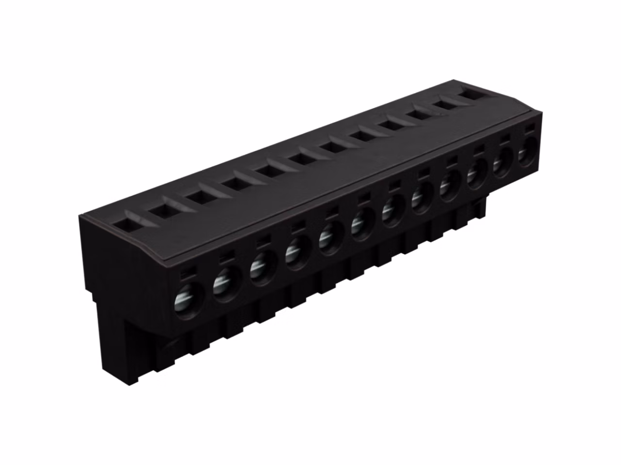5.08mm Pitch Eurostyle Horizontal Plug, with Reverse Imprinting, Gold (Au) Plated, Black, 12 Circuits for sale