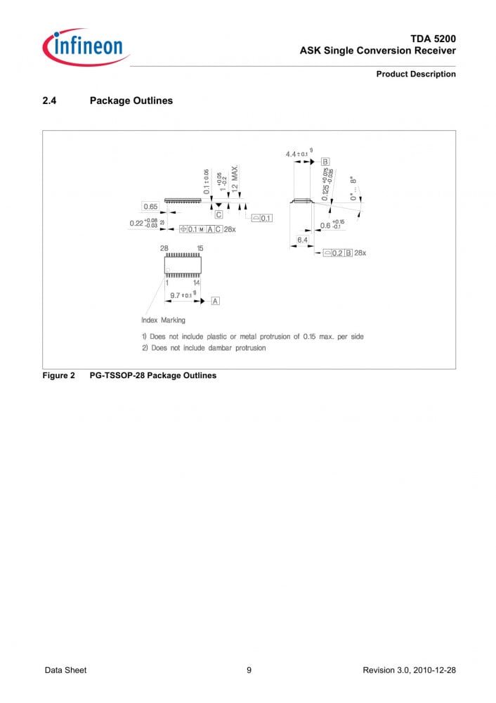 TDA5200 datasheet page 9