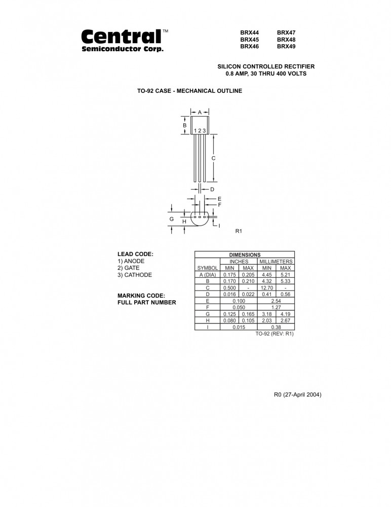 BRX45 PBFREE datasheet page 2