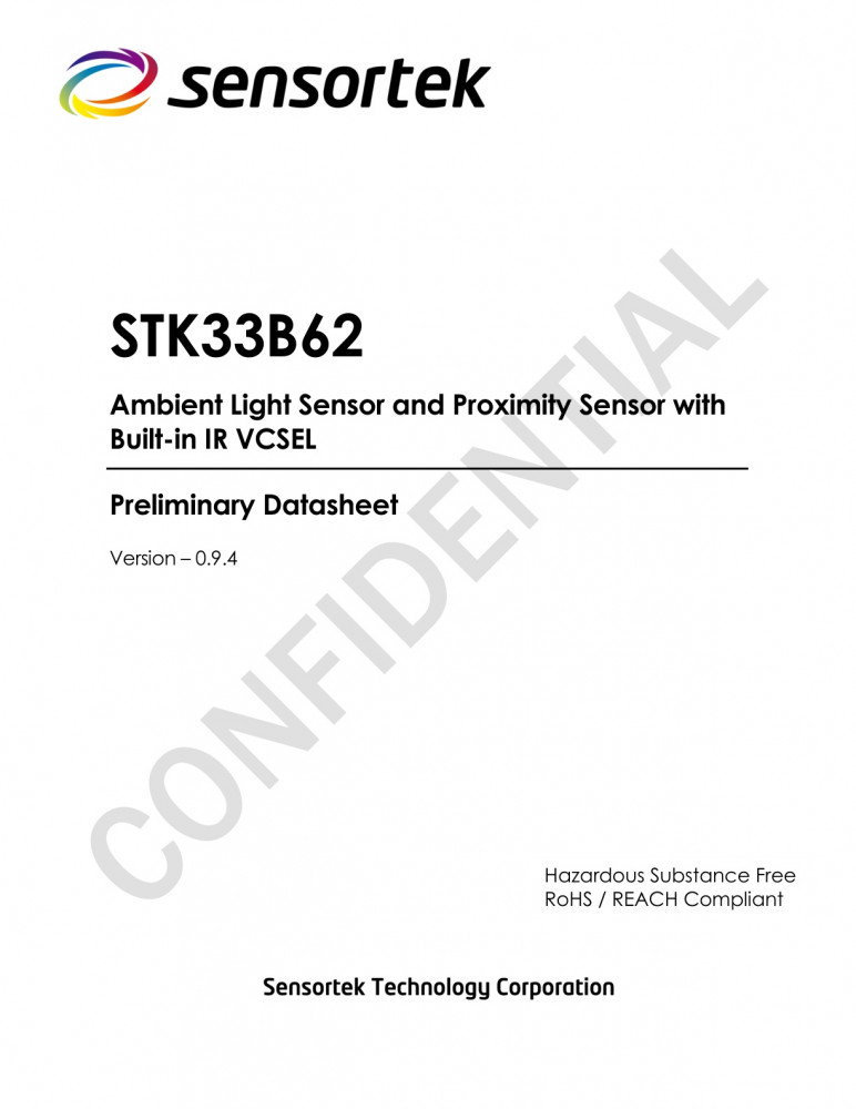 STK33B62 datasheet page 1