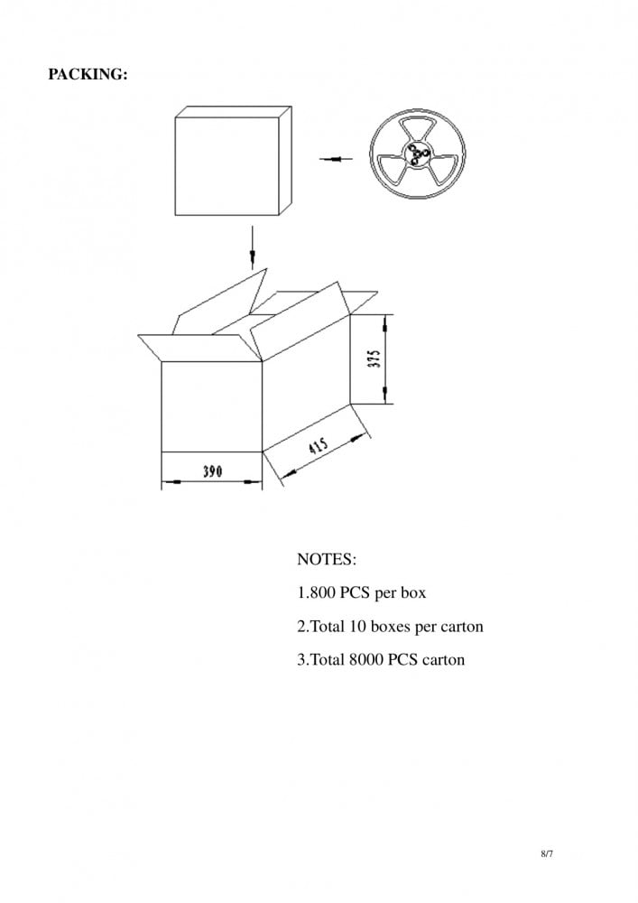 GSD12810YB-3V2400 specification page 8
