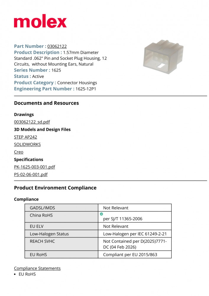 Technical specification page 1