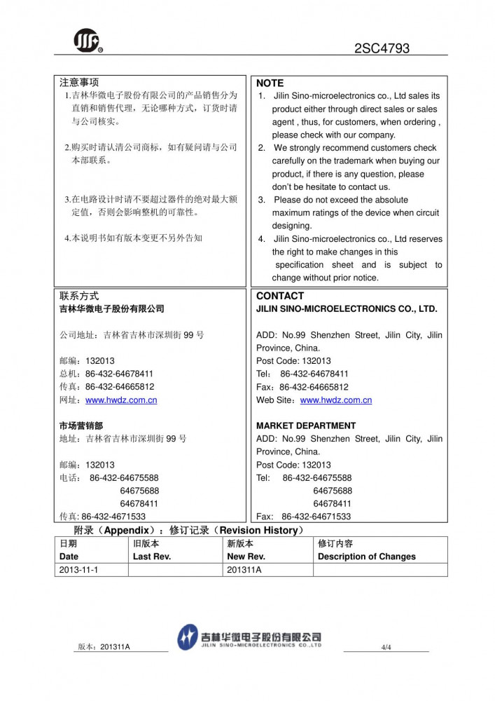 2SC4793 datasheet page 4