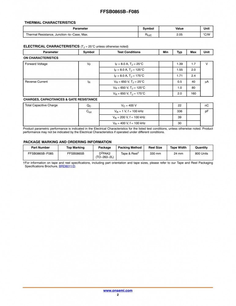FFSB0865B-F085 technical document, page 2