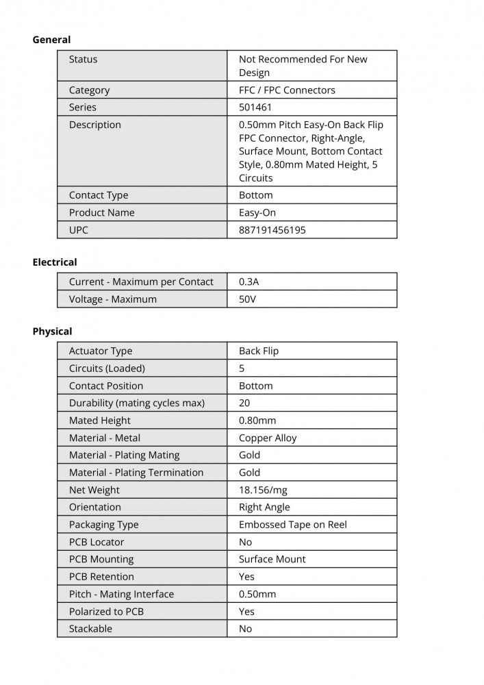 MOLEX 5014610591 product document image 2