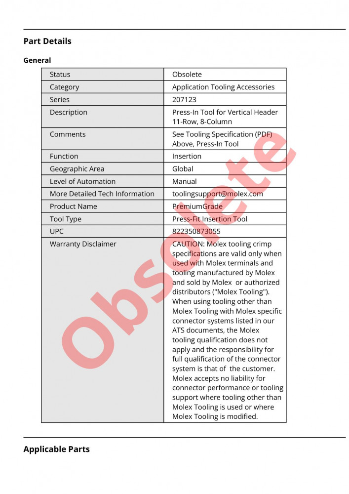 Tooling document preview, page 2