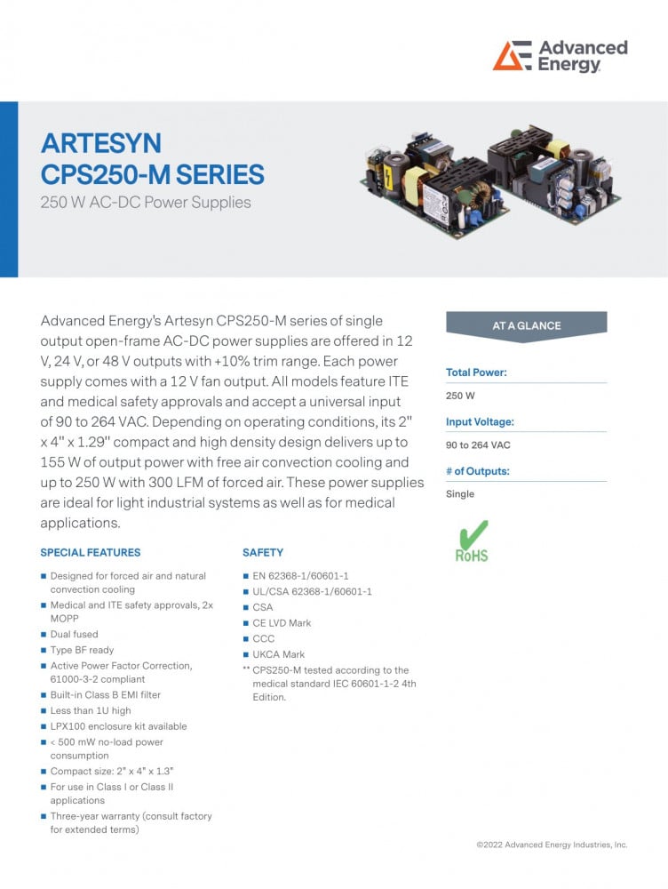 CPS253-M1 technical document page 1