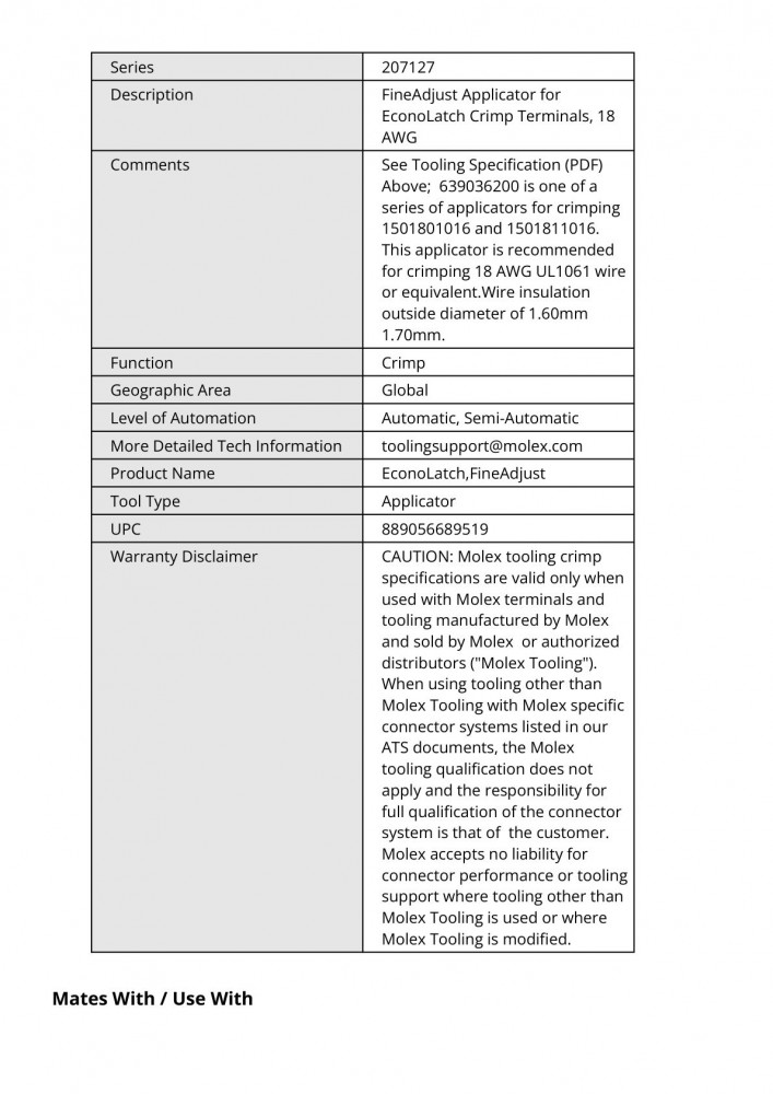639036200 tooling document, page 2