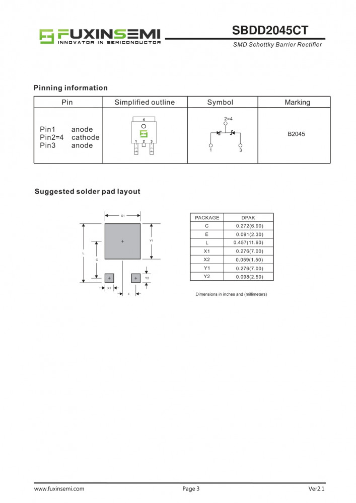 SBDD2045CT datasheet page 3