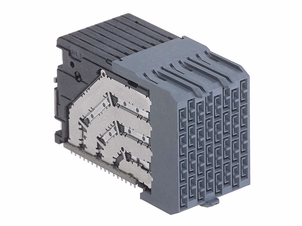 Impel Plus 90 Ohm, 4-Pair Right-Angle Daughtercard, 1.90mm Pitch, Unguided, 12 Columns, 96 Circuits, Plated Through Hole Dimension 0.31mm for sale