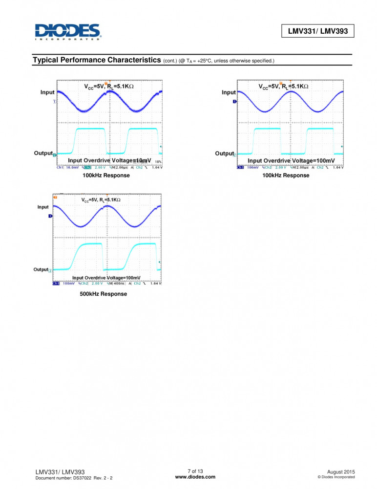 LMV331W5-7 datasheet page 7