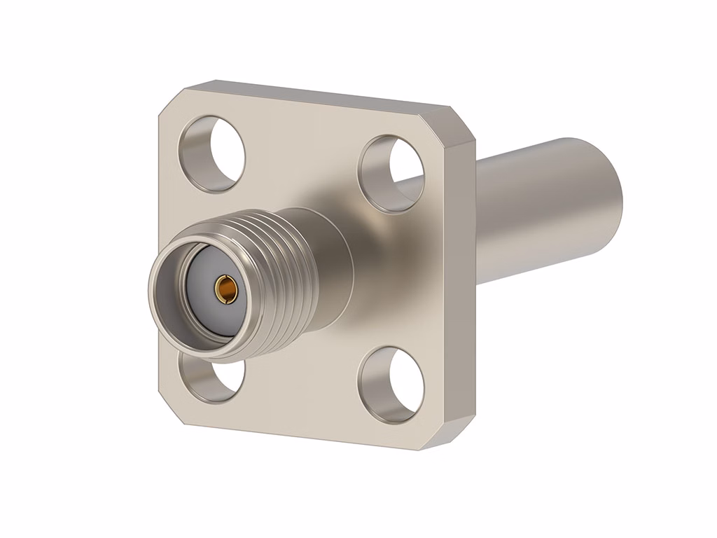 SMA Jack-to-SMP-MAX Jack, Between-Series Adapter, Straight, 4 Slots, Bag, 50 Ohms