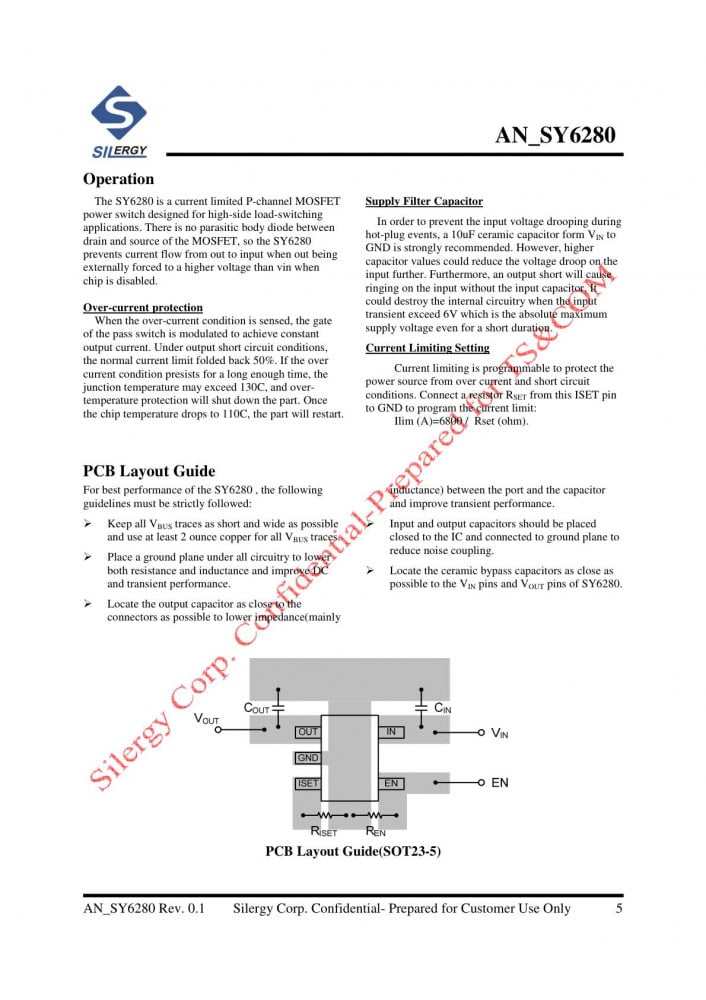 SY6280AAC datasheet page 5