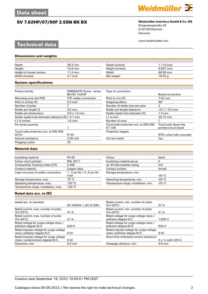 WEIDMULLER 1930430000 documentation page 2