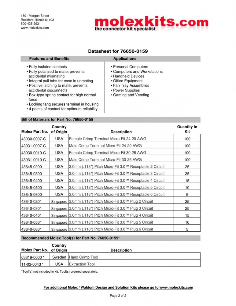 Micro-Fit 3.0 product document image 2